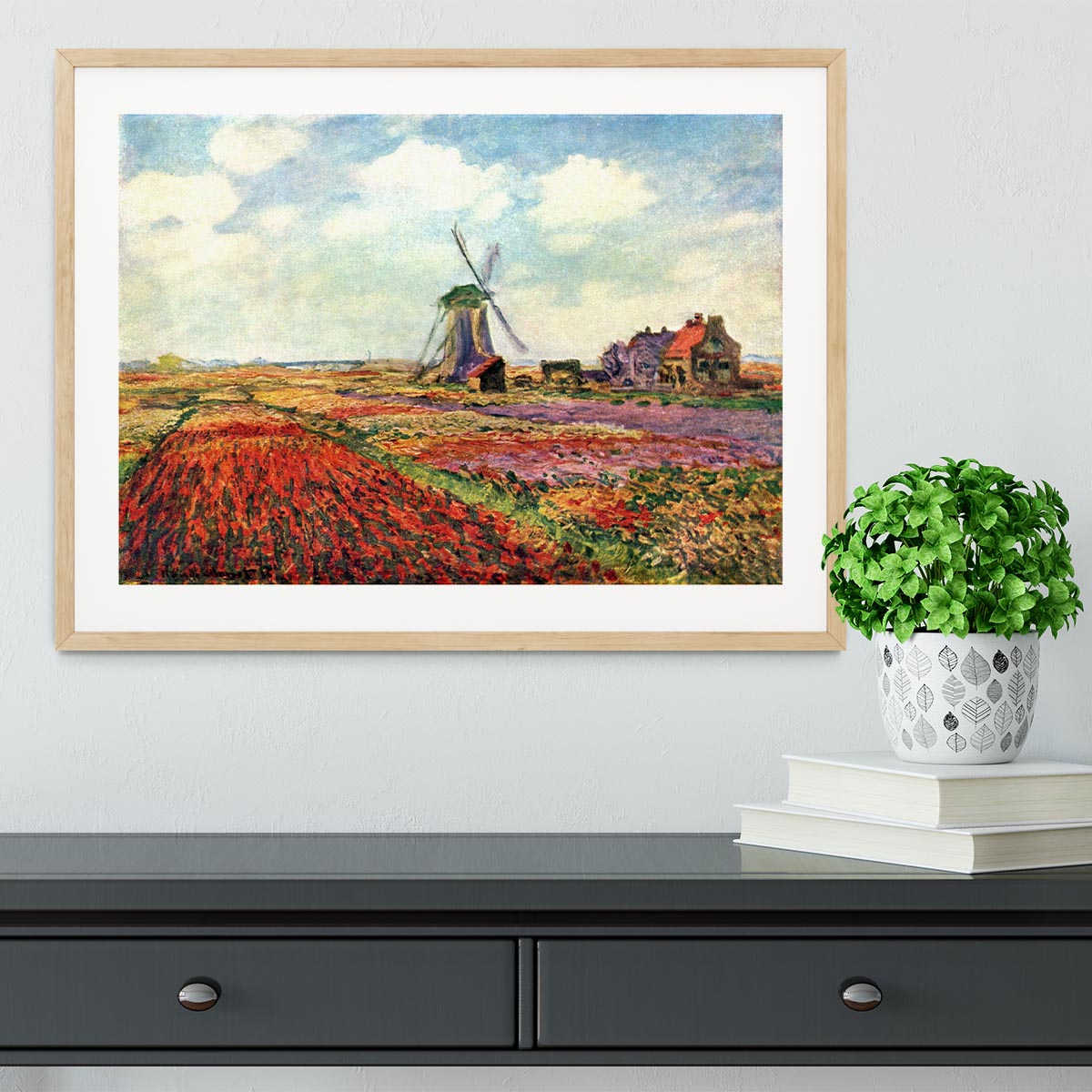 Tulips of Holland by Monet Framed Print | Canvas Art Rocks