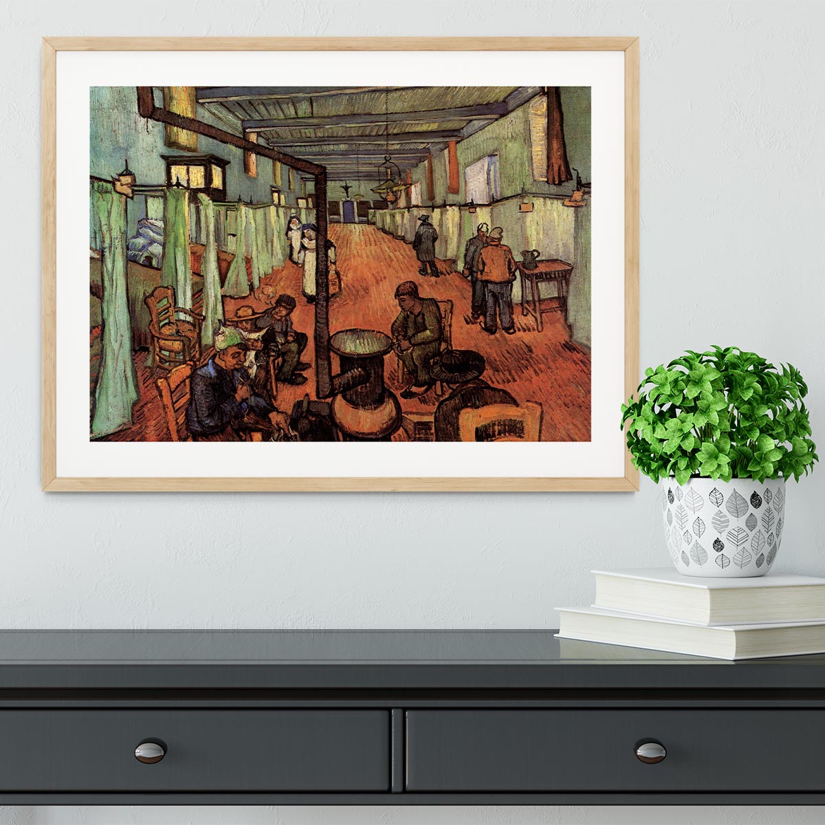 Ward in the Hospital in Arles by Van Gogh Framed Print | Canvas Art Rocks