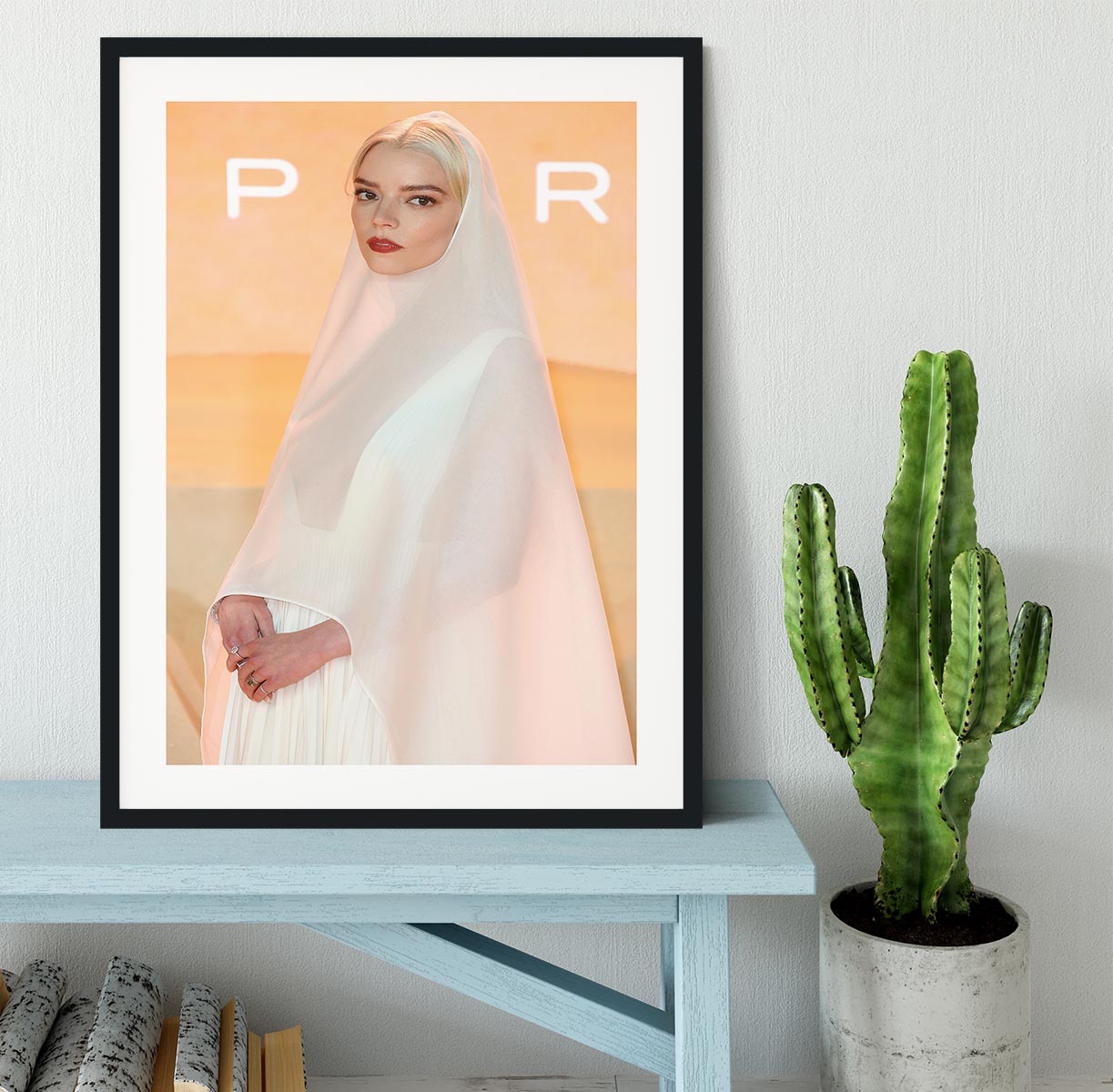 Anya Taylor Joy at the premiere of Dune part two Framed Print | Canvas ...