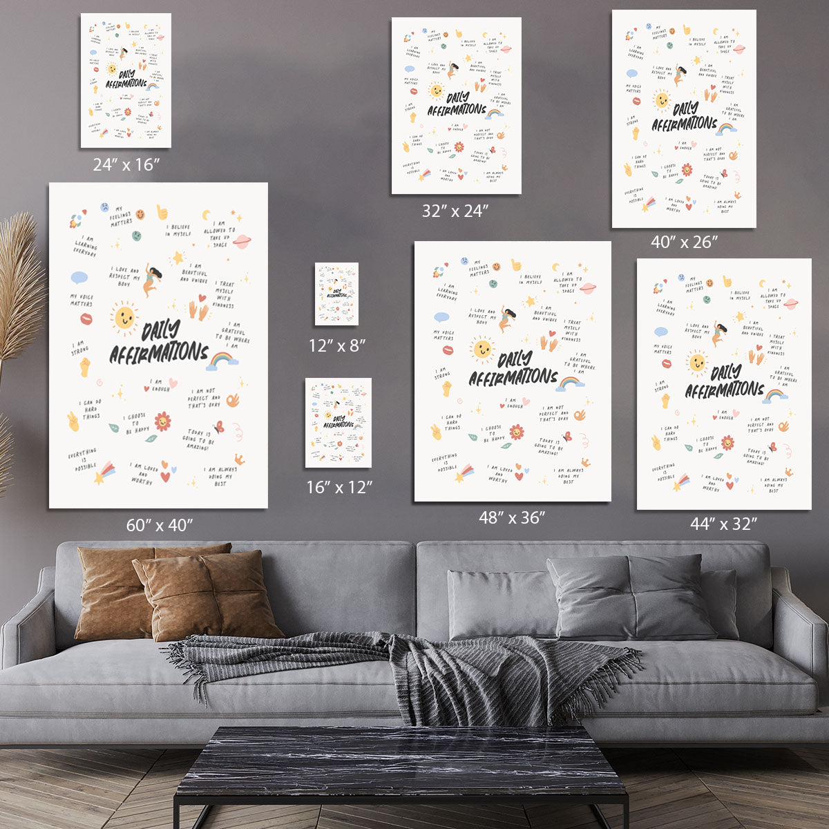 daily-affirmations-emoji-canvas-print-or-poster-canvas-art-rocks