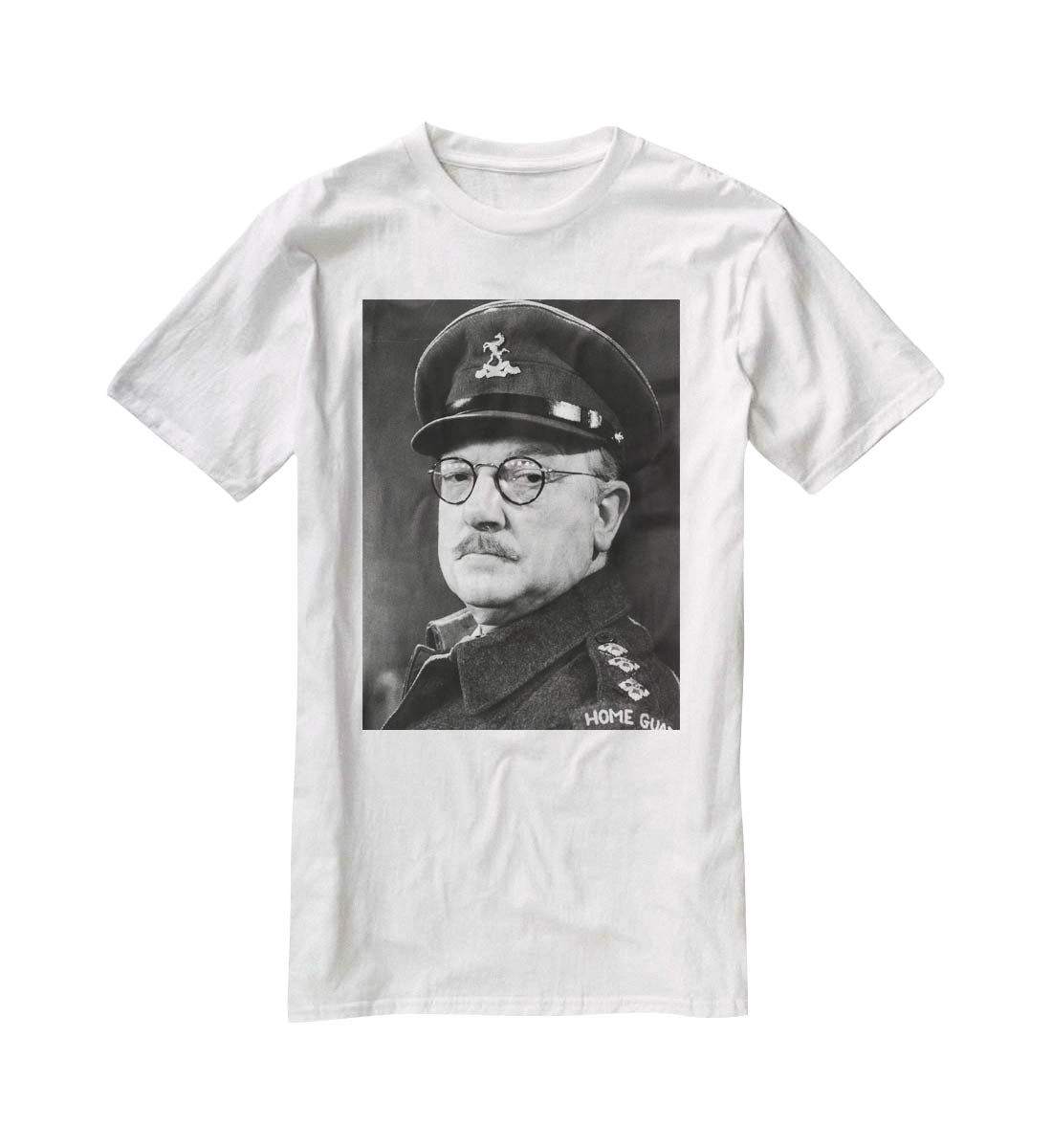 Actor Arthur Lowe as Captain Mainwaring T-Shirt | Canvas Art Rocks