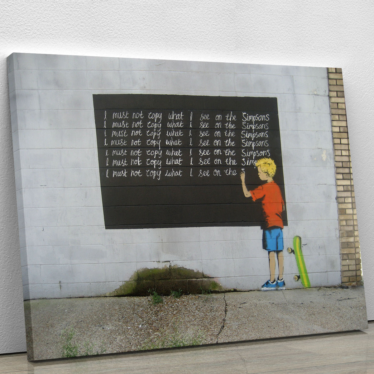 Banksy Bart Simpson Canvas Print or Poster | Canvas Art Rocks