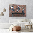 Banksy Couple Dancing Canvas Print or Poster | Canvas Art Rocks