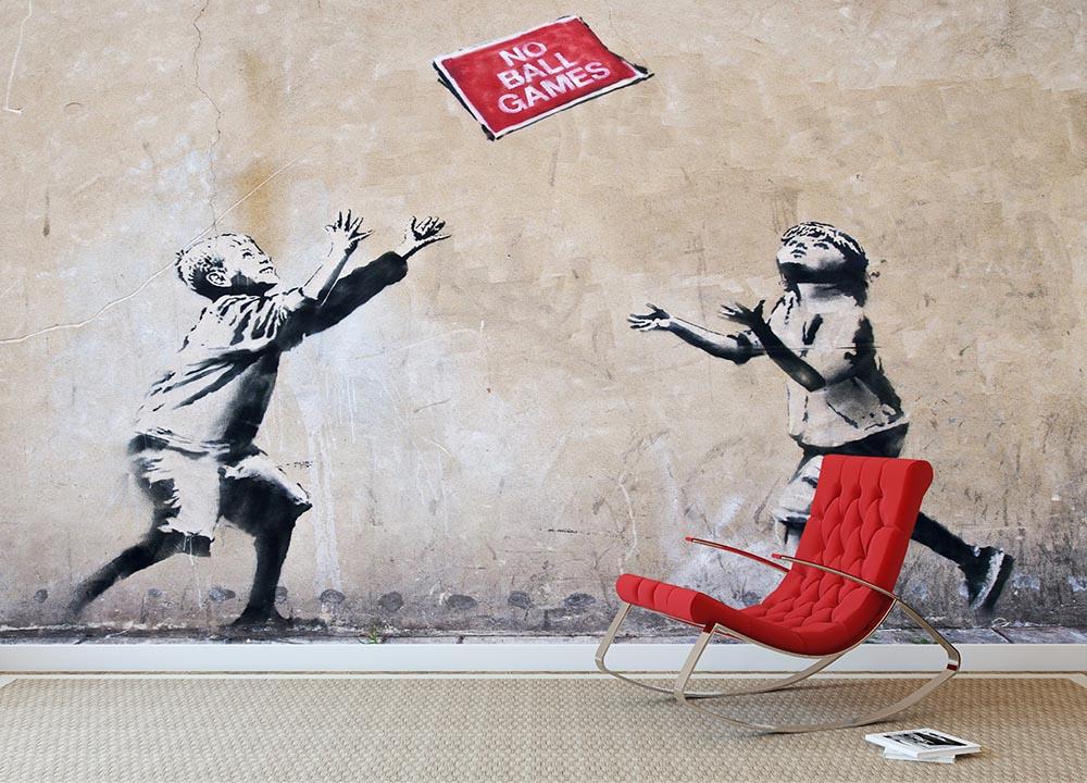 Banksy Art Wallpaper Banksy Wallpaper & Wall Mural | Canvas Art Rocks