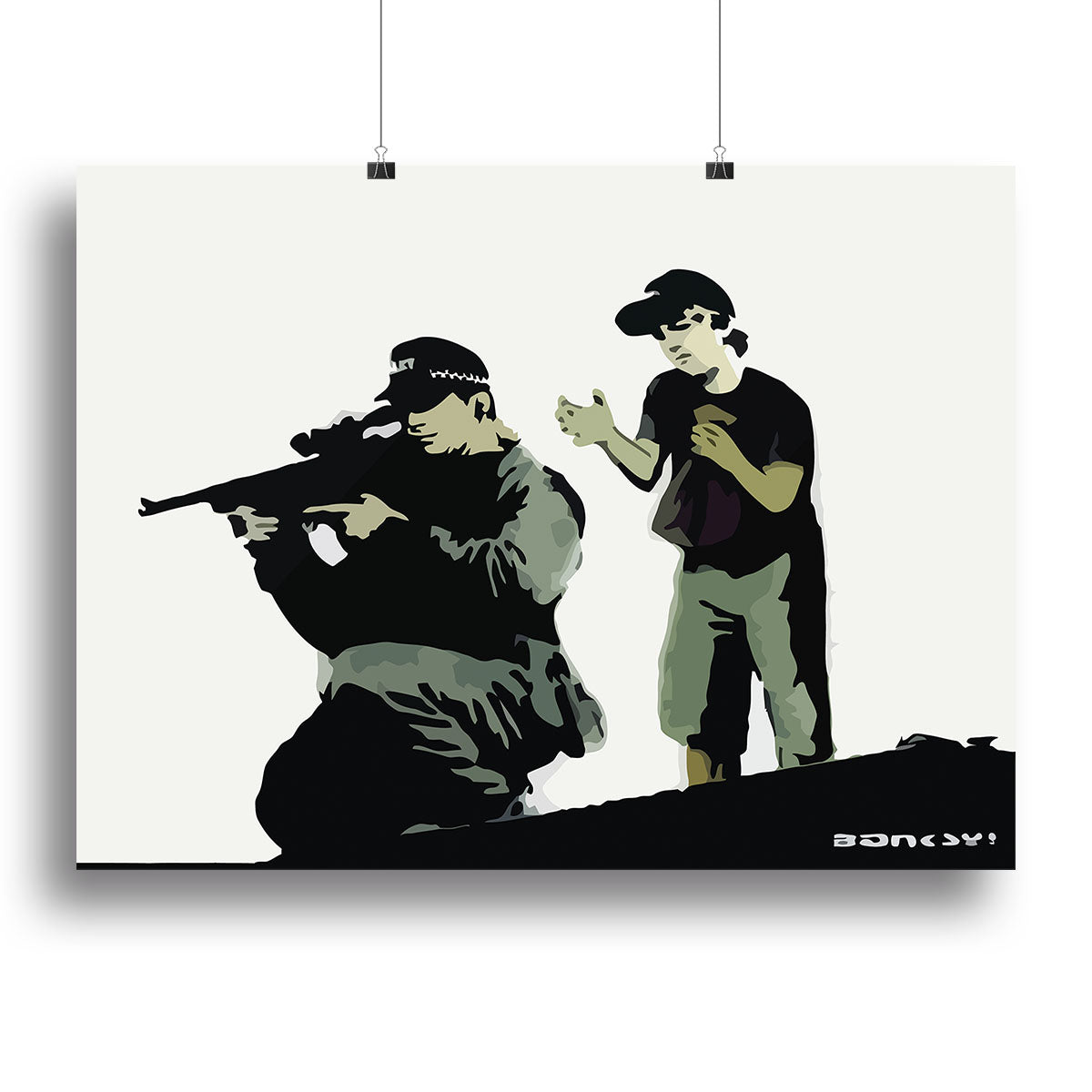 Banksy Police Sniper Canvas Print or Poster | Canvas Art Rocks