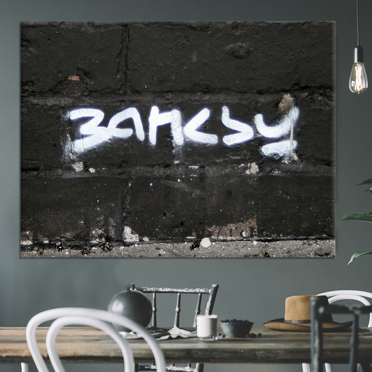 Banksy Signature Tag Canvas Print or Poster | Canvas Art Rocks