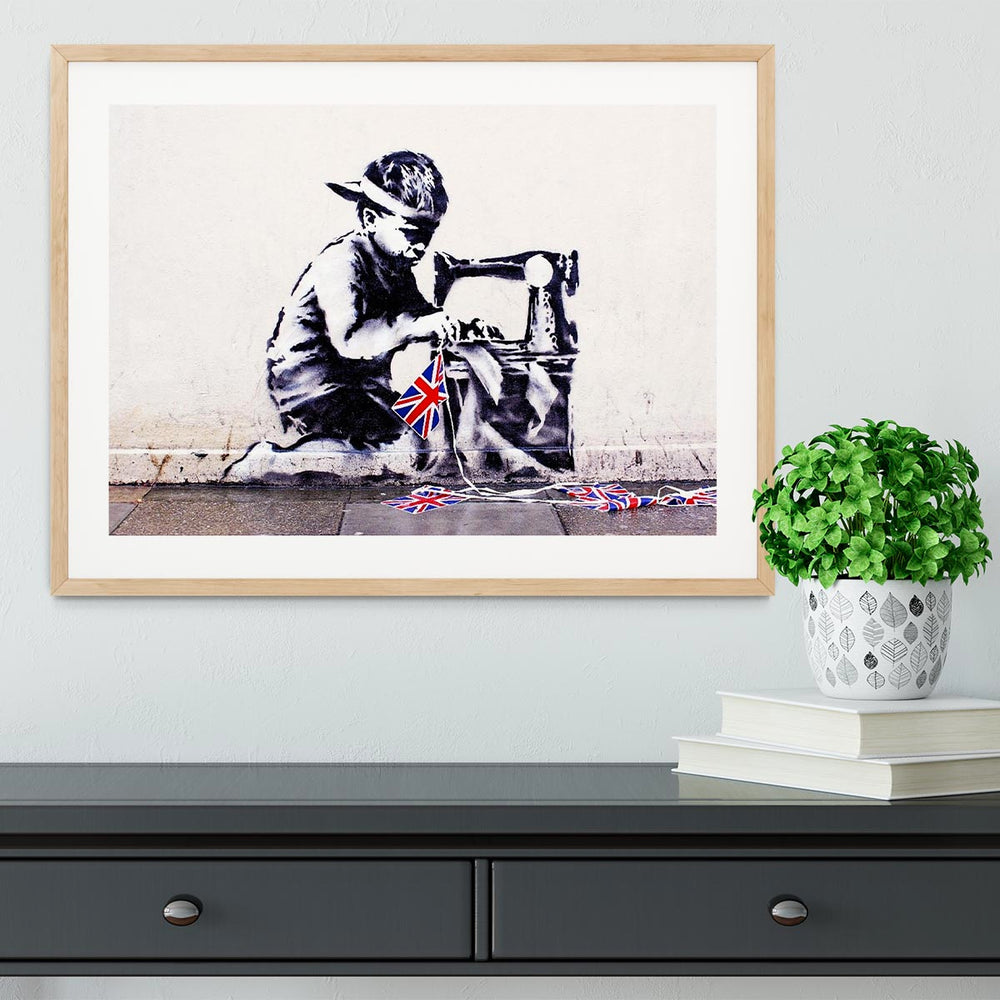 Banksy Slave Labour Framed Print | Canvas Art Rocks