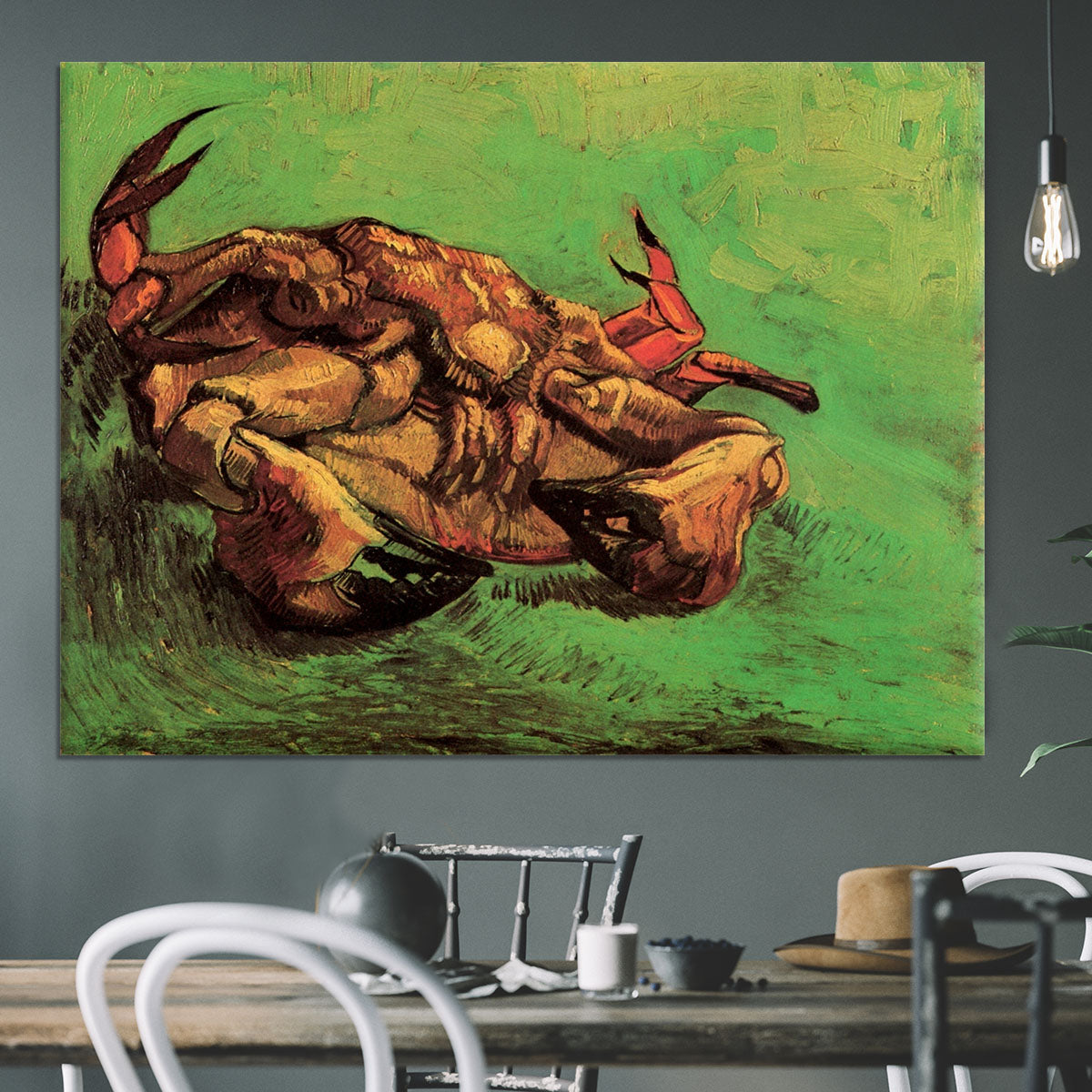 Crab on Its Back by Van Gogh Canvas Print or Poster | Canvas Art Rocks