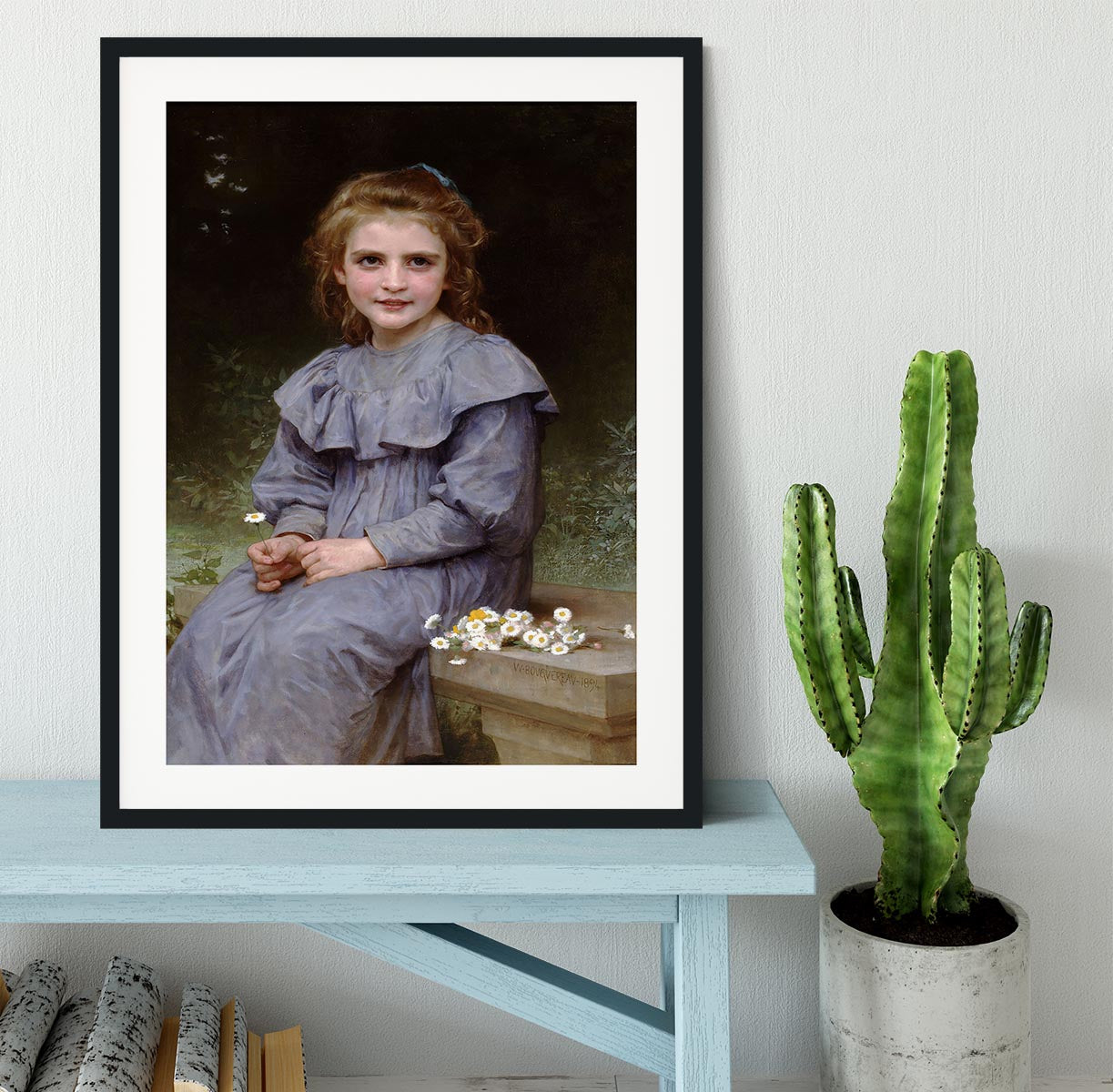 Daisies By Bouguereau Framed Print | Canvas Art Rocks