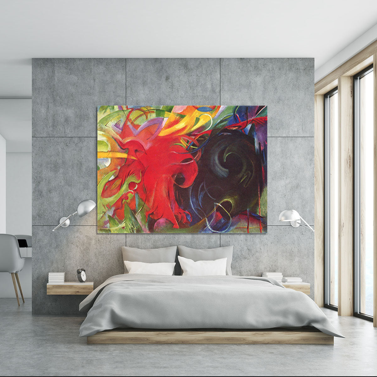 Fighting forms by Franz Marc Canvas Print or Poster | Canvas Art Rocks