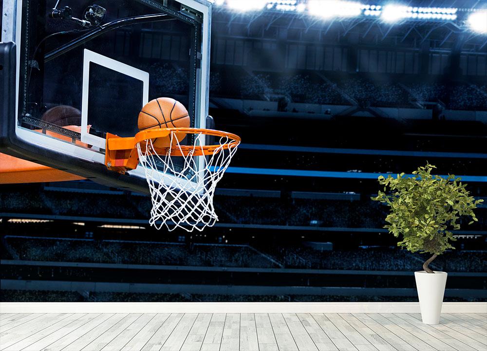 Large basketball arena Wall Mural Wallpaper | Canvas Art Rocks