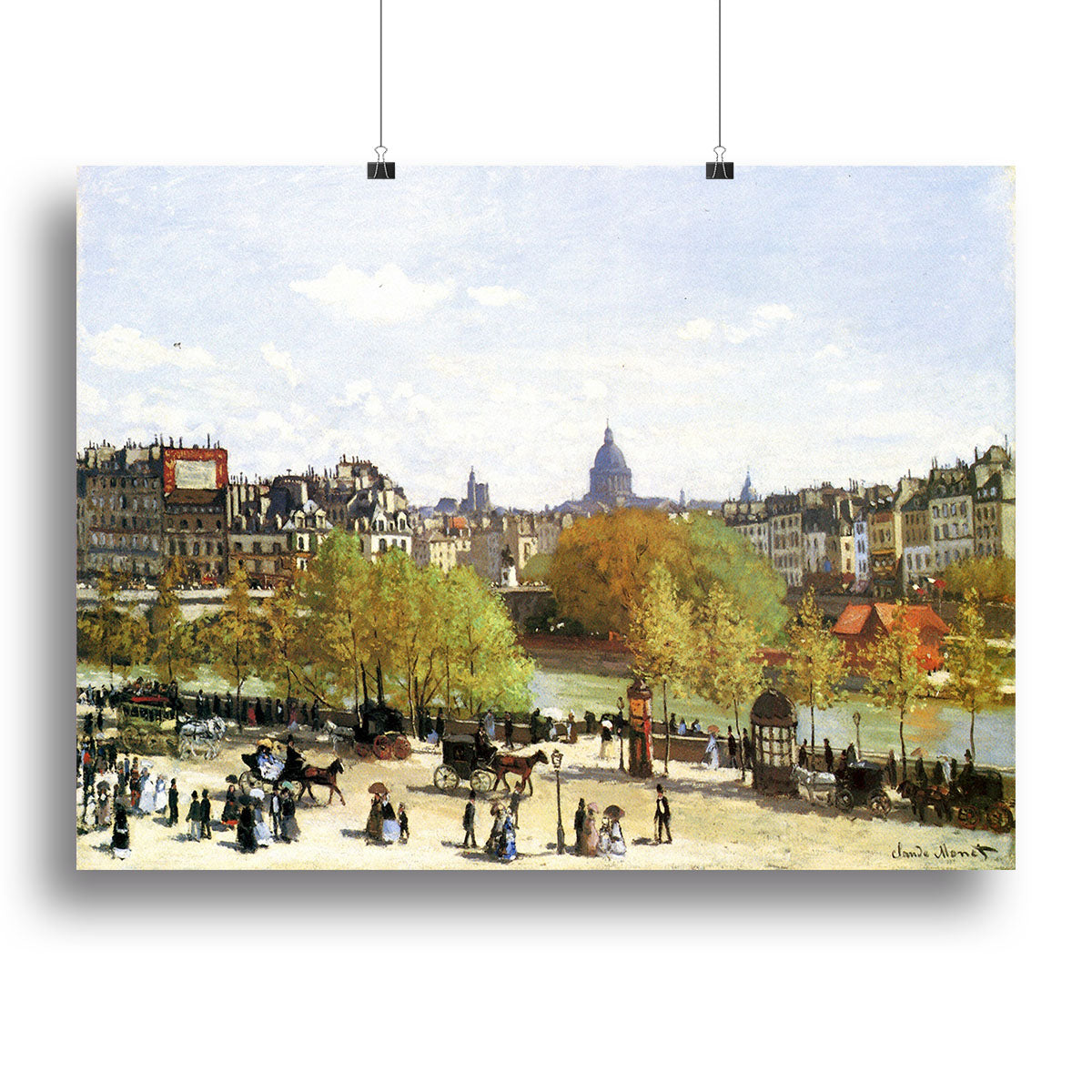Le quai du Louvre by Monet Canvas Print or Poster | Canvas Art Rocks