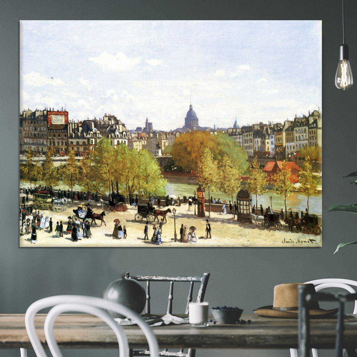 Le quai du Louvre by Monet Canvas Print or Poster | Canvas Art Rocks