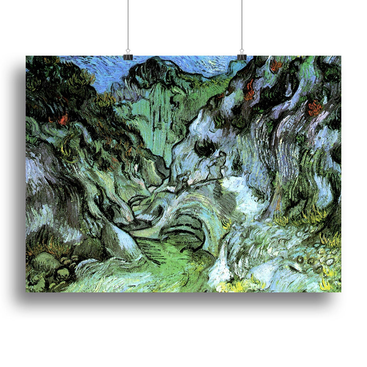 Les Peiroulets Ravine 2 by Van Gogh Canvas Print or Poster | Canvas Art ...