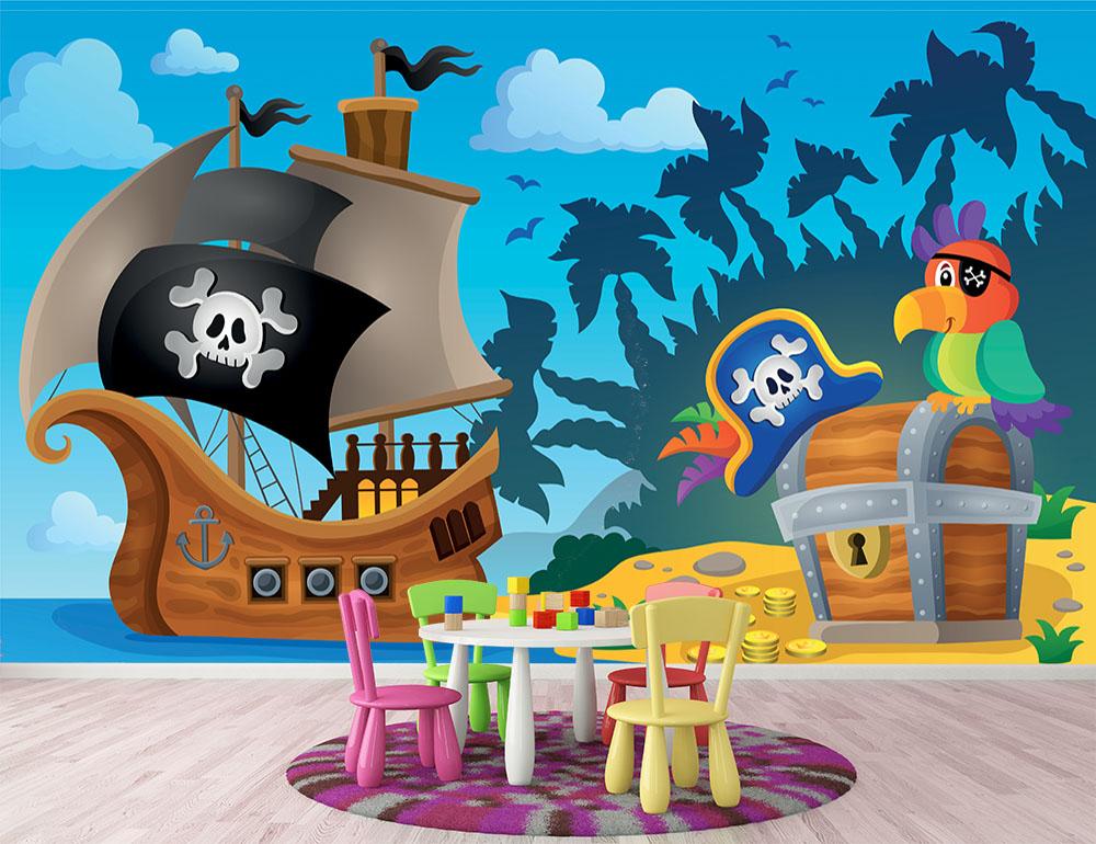 Pirate ship topic image 6 Wall Mural Wallpaper | Canvas Art Rocks