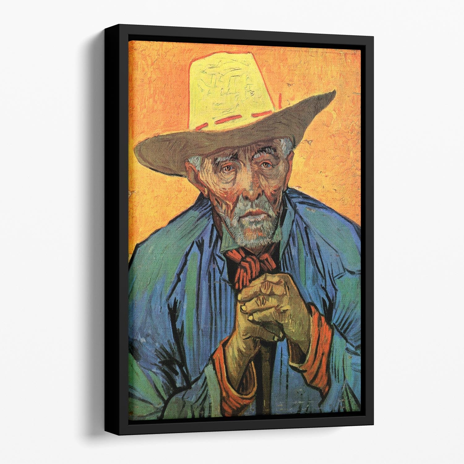 Portrait of Patience Escalier by Van Gogh Floating Framed Canvas ...