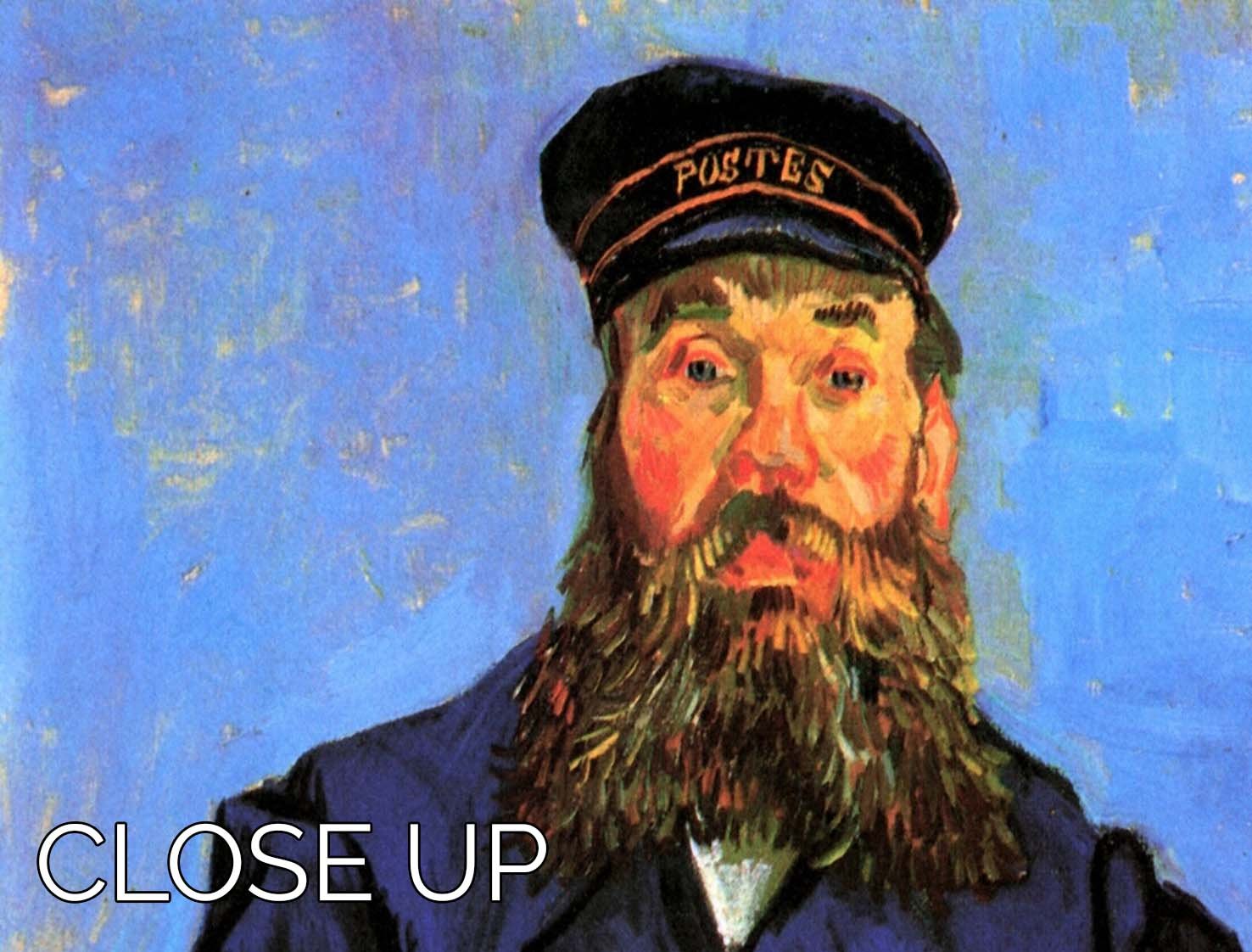 Portrait of the Postman Joseph Roulin by Van Gogh 3 Split Panel Canvas ...