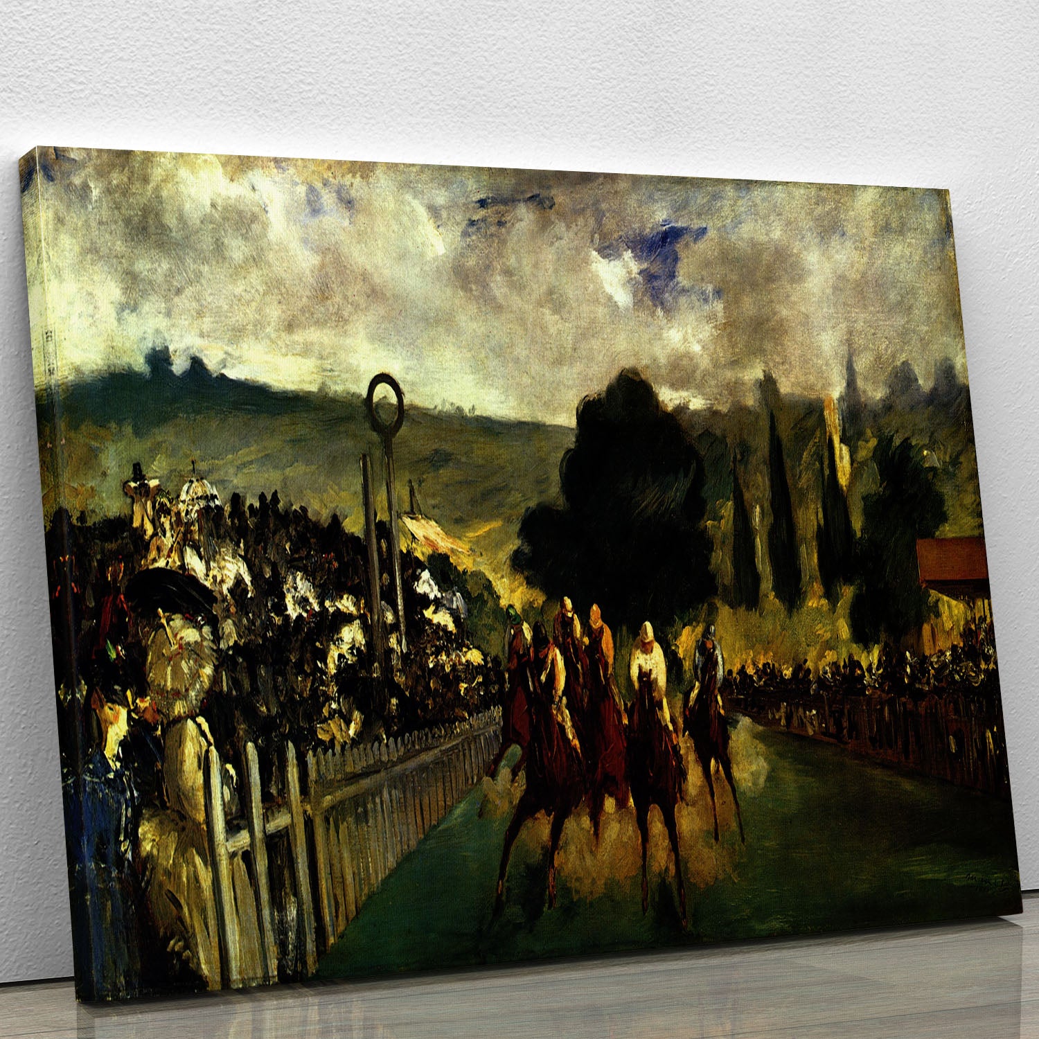 Race at Longchamp by Manet Canvas Print or Poster | Canvas Art Rocks
