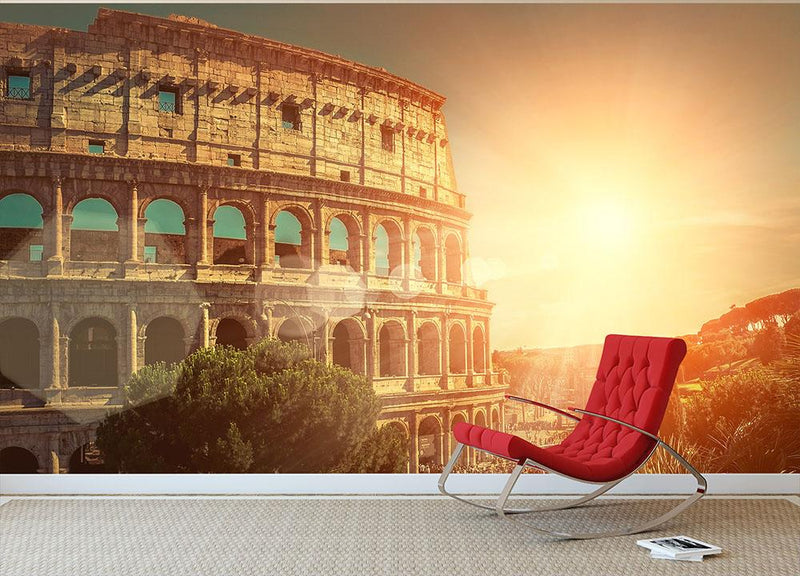 Roman Coliseum Wall Mural Wallpaper | Canvas Art Rocks