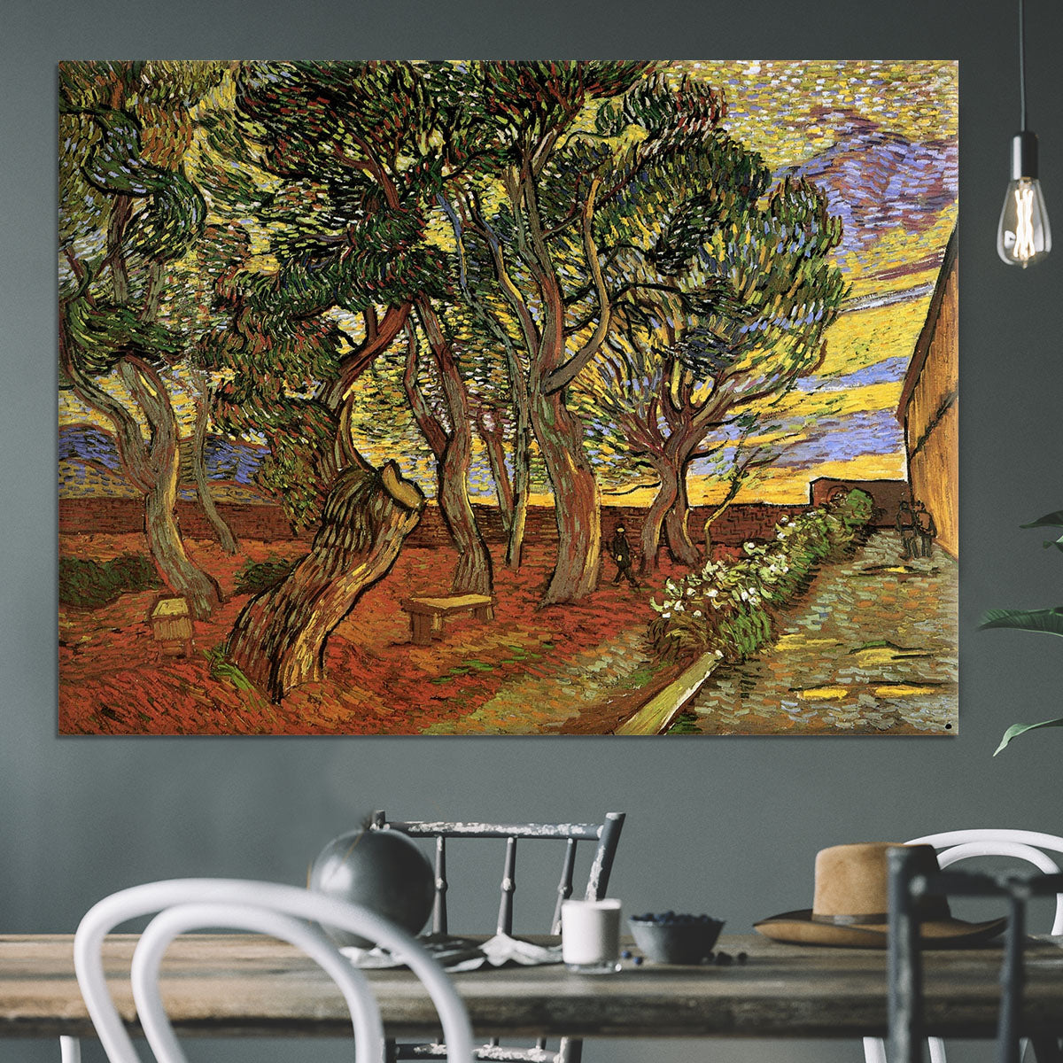 The Garden of Saint-Paul Hospital 4 by Van Gogh Canvas Print or Poster ...