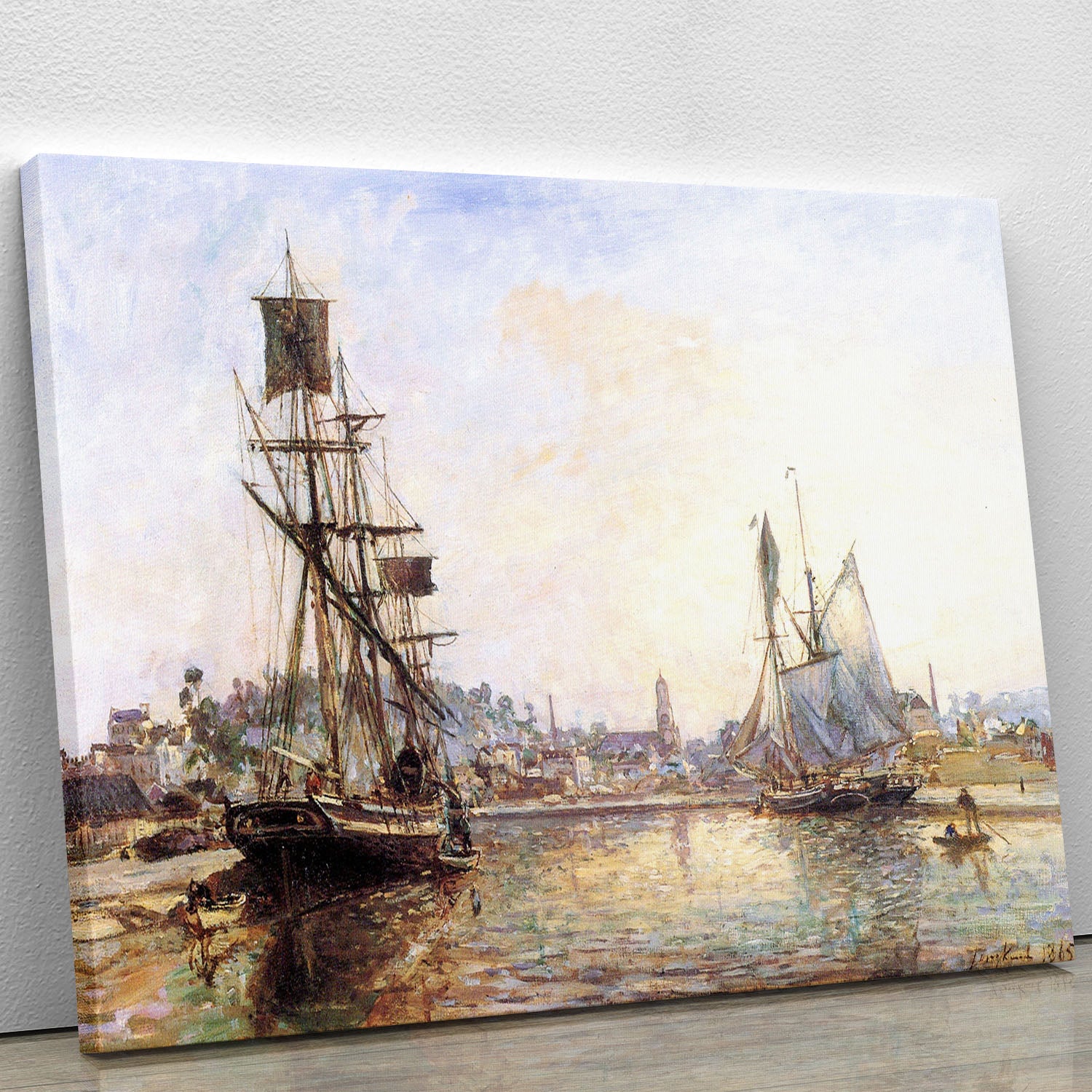 The Honfleur Port 2 by Monet Canvas Print or Poster | Canvas Art Rocks