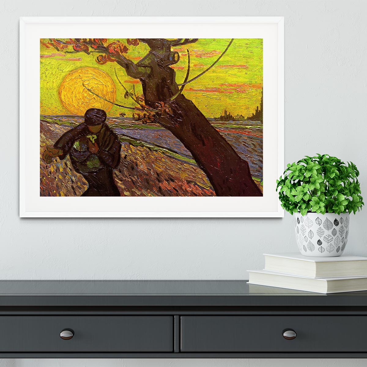 The Sower by Van Gogh Framed Print | Canvas Art Rocks