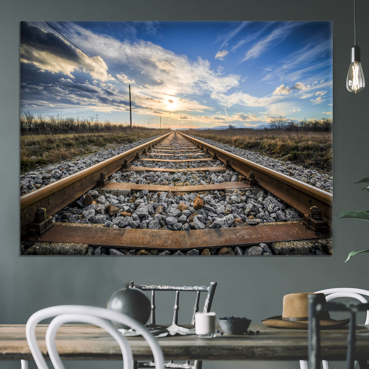 Train Track Canvas Print or Poster | Canvas Art Rocks