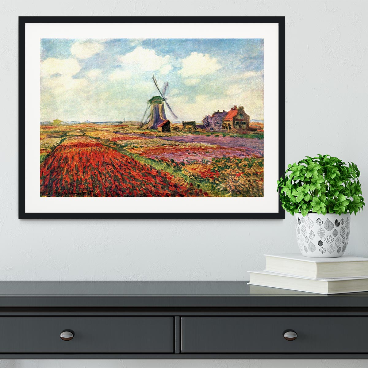 Tulips of Holland by Monet Framed Print | Canvas Art Rocks