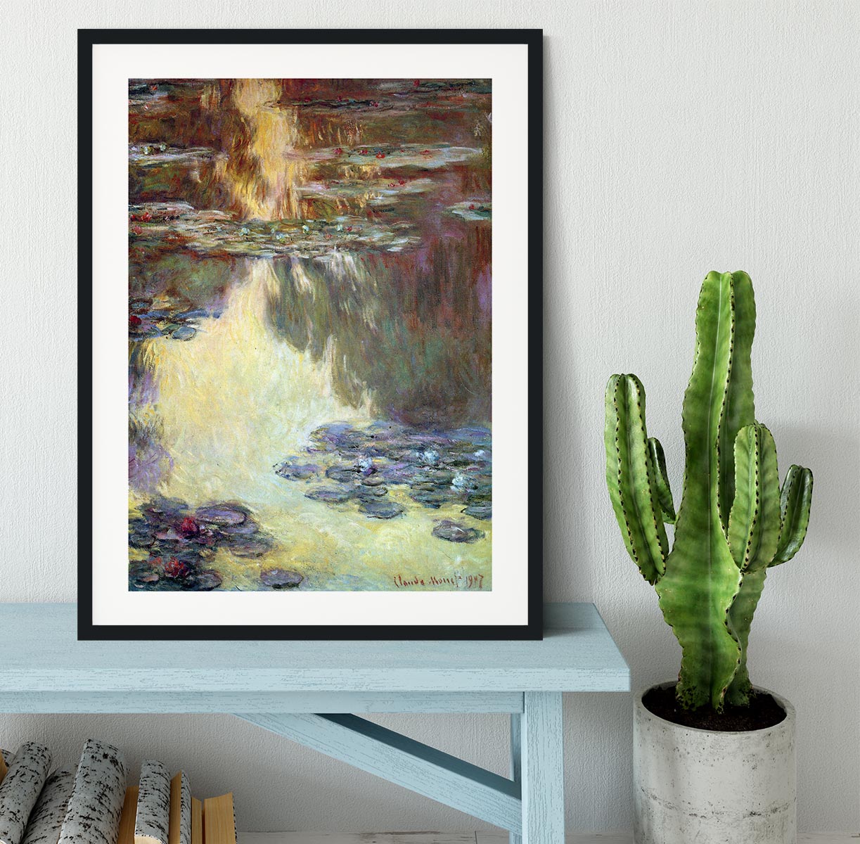 Water lilies water landscape 6 by Monet Framed Print | Canvas Art Rocks
