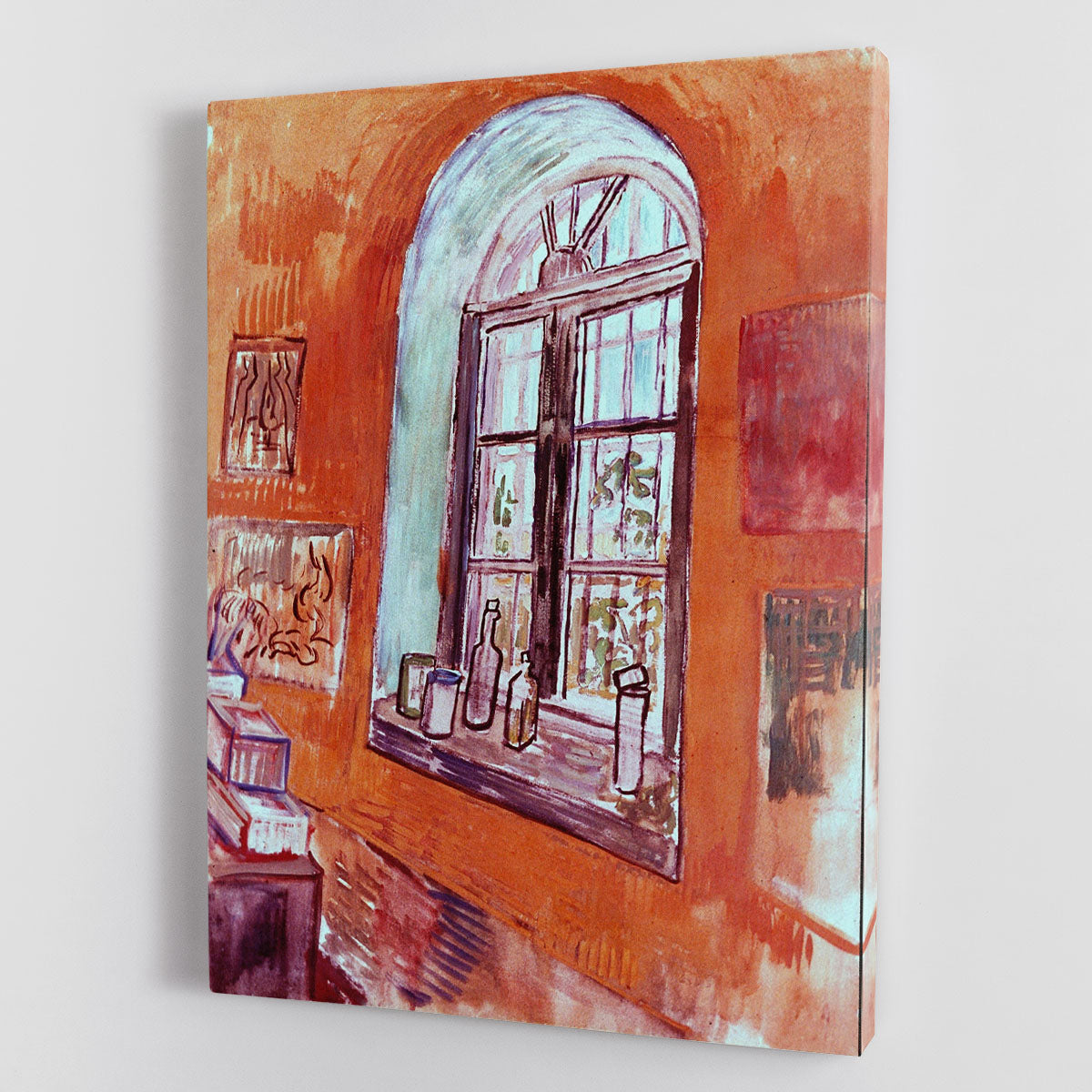 Window of Vincent s Studio at the Asylum by Van Gogh Canvas Print ...